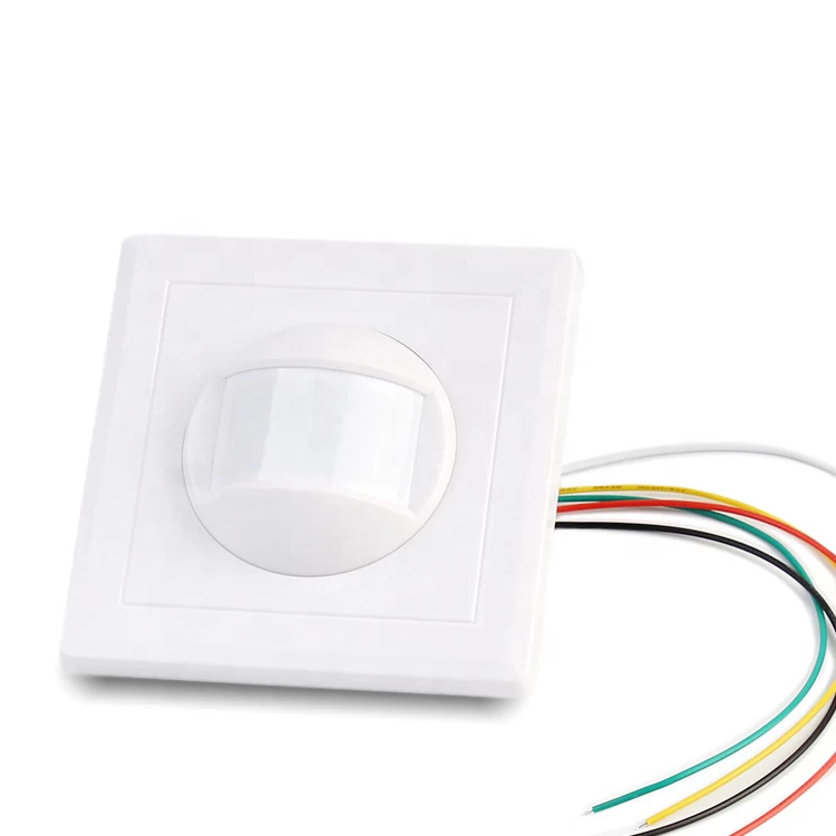 White Color ABS Housing Wired DC9-16V Passive PIR Infrared Motion ...