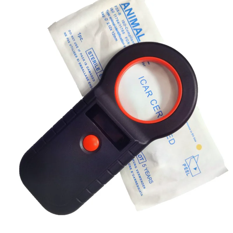 Portable 134.2KHz RFID Pet Microchip Tag Scanner USB Communication ...