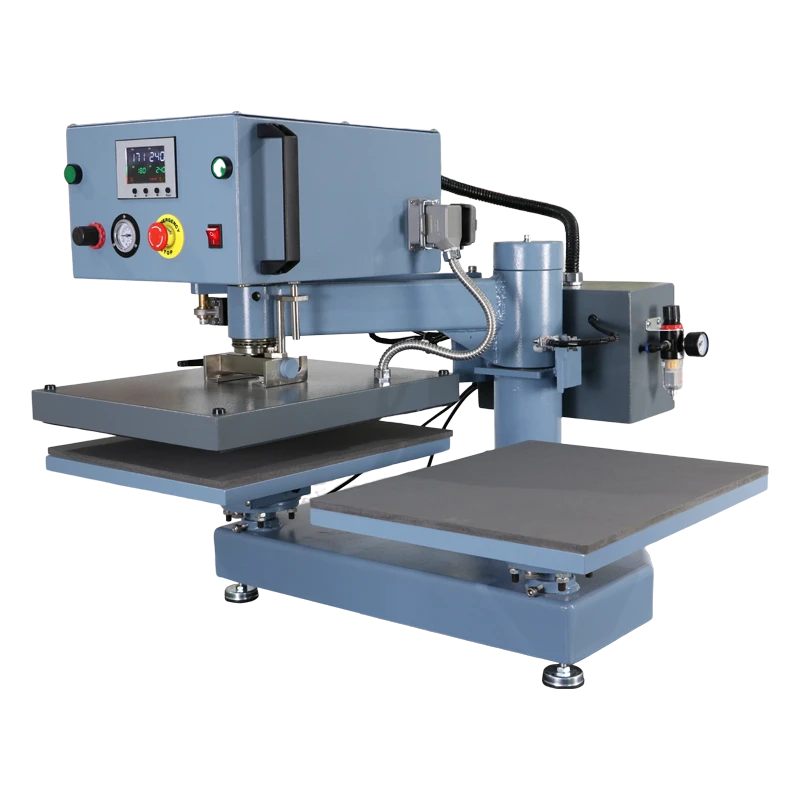 대량 생산을 위한 이중 스테이션을 갖춘 공압식 셔틀 열 프레스 Microtec 열 프레스 공장 소형 열 프레스 기계 콤보 열 프레스 머그 프레스 캡 열 프레스에서