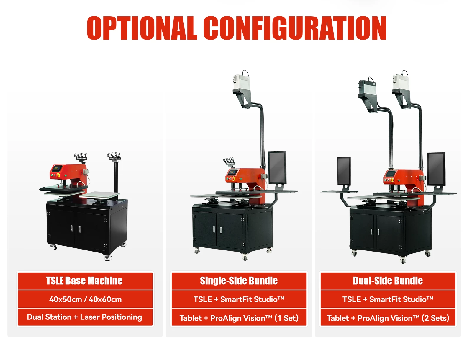 TSLE Dual Station Heat Press with Laser & HD Projection Alignment ...