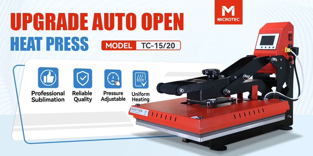 TC Auto Open Heat Press | Detachable Electric Box | Sublimation ...