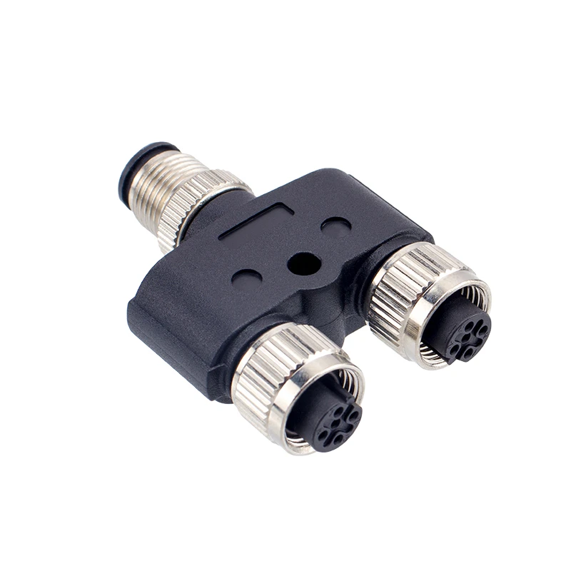 M12 3P T coupler China Supplier M12 4P T coupler China Manufacturer