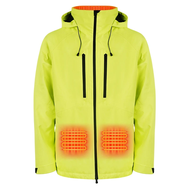Custom Winter Waterproof Electric Jacket, heated jacket with battery ...