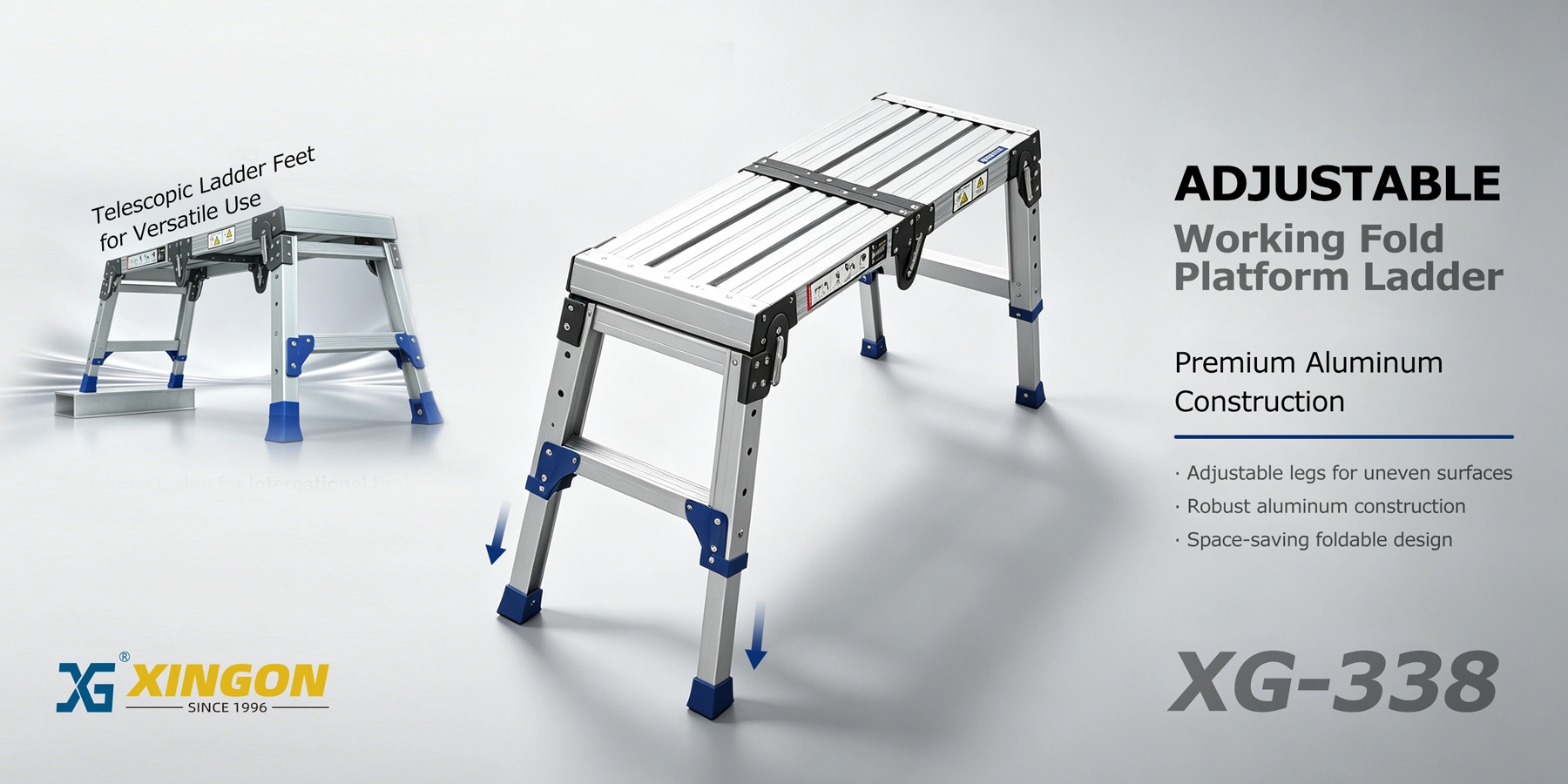 platform ladder，iron platform step ladder