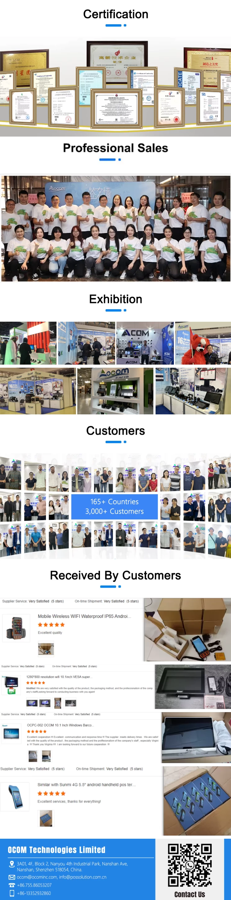 80mm Portable Bluetooth Thermal Receipt Printer Support Big Paper Roll ...