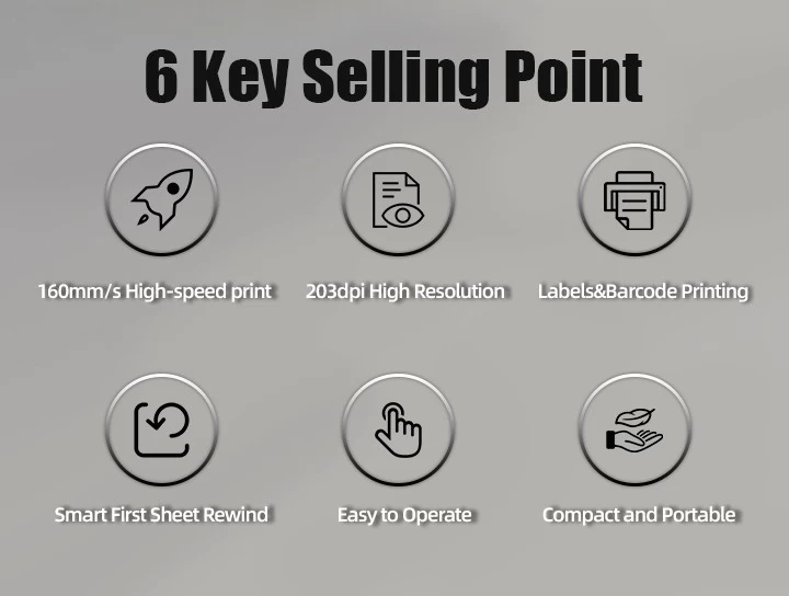 OCBP-406DT High-Speed 160mm/s Thermal Label Printer