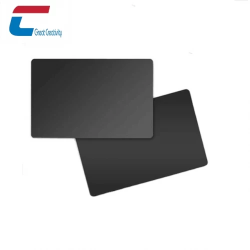 Printable Glossy Plastic PVC Card Black Blank Business ID PVC Card ...