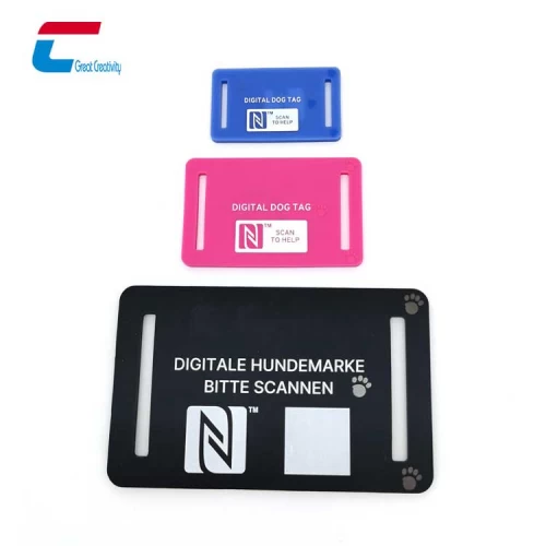 Custom QR code RFID wristbands tag track Pet Id Tracking Tag Manufacturer
