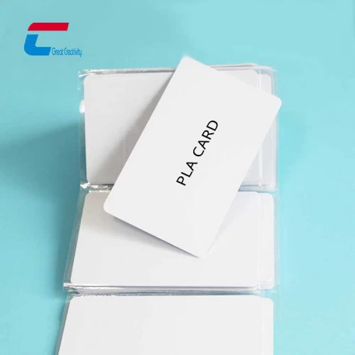 친환경 생분해성 폴리유산 PLA RFID 스마트 블랭크 카드 제조업체