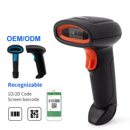 Wireless industrial Barcode Scanner Laser Barcode Reader 1d 2d Qr ...