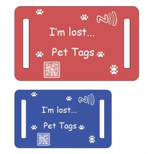 Hot Programmable Nfc Dog Tags Rfid Silicone Pet Collar Unique Qr Code ...