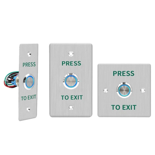 Factory Price Stainless Steel Press Exit Button,86*86 Size Exit Button ...