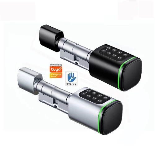 Euro Standard Smart Cylinder with TTlock Tuya Bluetooth Adjustable ...