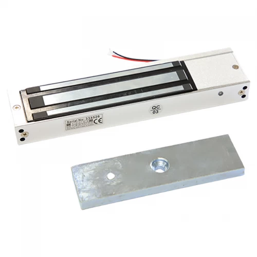 Fine 350kg 800LBS Double Door Electromagnetic lock Built in LED, Sensor ...