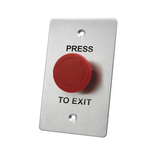 Heavy Duty Big Mushroom Push to Exit Door Release Access Control Switch ...