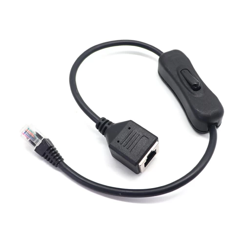 China wholesalers RJ12 6P6C male to female telephone cable with switch ...