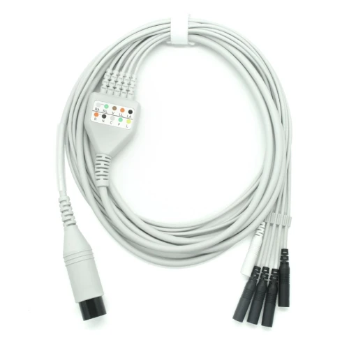 6 Pin DIN Male Connector Plant , China Dongguan ECG/EKG Medical Cable ...