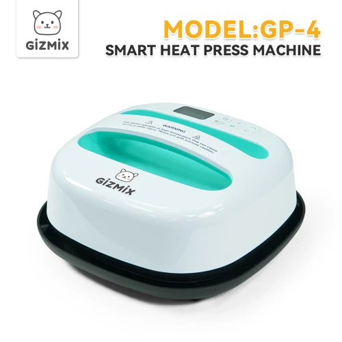 GP-4 Mini Heat Press Machine – Compact 9" x 9" Heat Press for DIY ...
