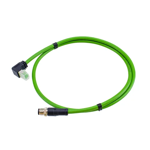 M12 D-code to RJ45 right angle cable China supplier,M12 D-code to RJ45 ...