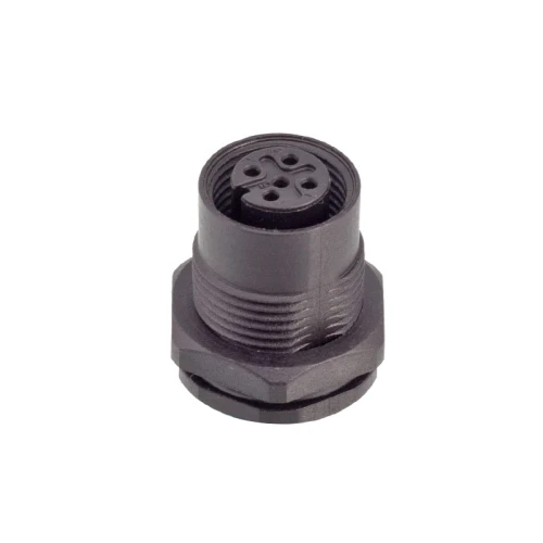 M12 3 poles panel connector China supplier,M12 4 poles panel connector ...