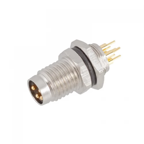 M8 3-pole front Panel socket China supplier,M8 4-pole front Panel ...