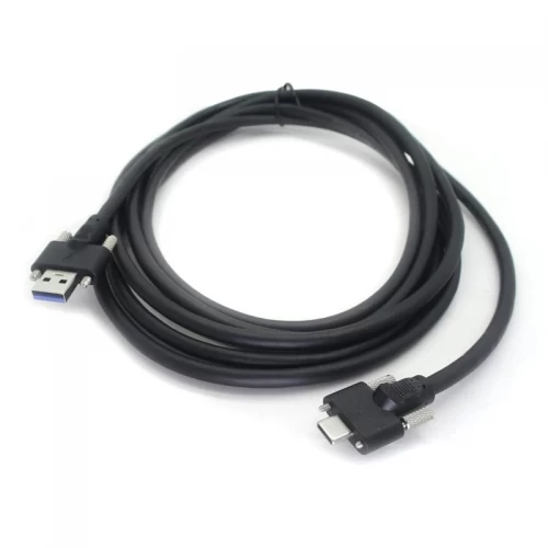 USB extension screw lock cable China supplier,USB A to C Screw Lock ...