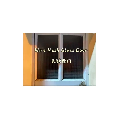 Mlango wa Kioo wa Matundu ya Waya