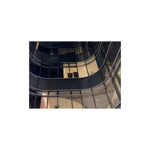 සාප්පු සංකීර්ණය Atrium Facade Glass, Tinted Curved Glass