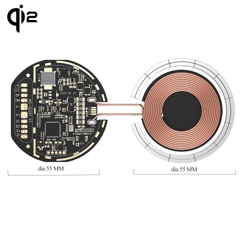 China Qi2 QI two Qi certified wireless charging module wireless charger module manufacturer ...