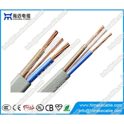 3 cores Copper or CCA conductor flat electrical cable China factory ...