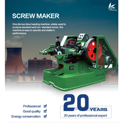 High Efficiency Fully Automatic Cold Heading Machine 1 Die 2 Blow Screw ...