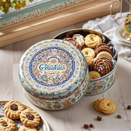 Custom Cookie Tin Box, Cookie Tin Box Factory China