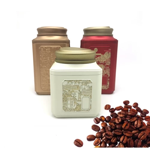 Custom coffee tin box, China coffee tin box with lid wholesaler