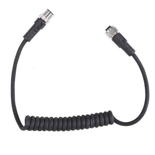 M12 Coiled Sensor Cable China supplier, M12 4 pin male spiral cable ...