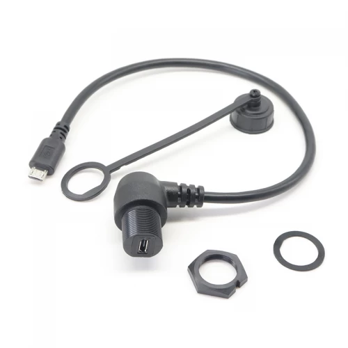 Micro USB Mount Extension Dash Flush Cable China factory,90 Degree ...