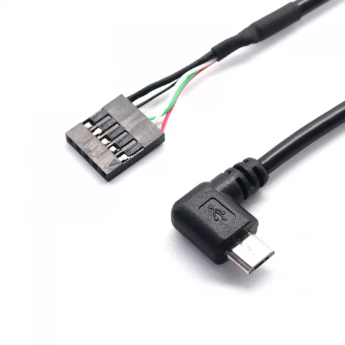 90 degree right angle micro usb to dupont 2.54mm cable factory,Right ...
