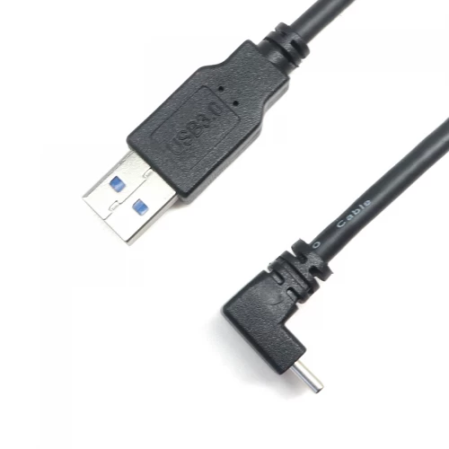 superspeed usb 3.0 to up and down angle usb type C cable China factory ...