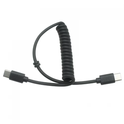 China USB Type-C coiled cable manufacturer,Type-C to Type-C spring ...