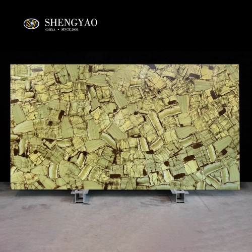 Backlit Green Jade Slab,Translucent Semi Precious Stone Slabs Manufacturer