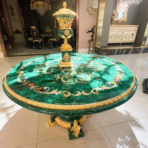 Natural Malachite Furniture,Malachite Table Home Decoration