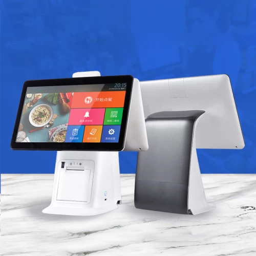 POS-G15 80mm/58mm thermal printer inbuilt Touch double screen Cash ...