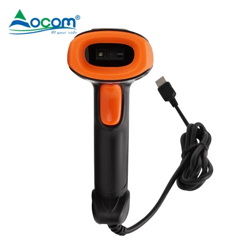 OCOM Auto-sensing USB Barcode Scanners Wired Portable 2D Qr Code Reader ...