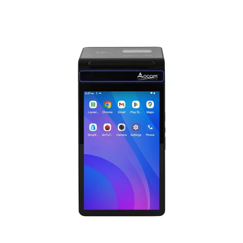 POS-T8 带热敏标签和收据打印机的8" 安卓 POS 终端