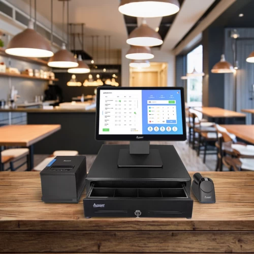 15.6 Inch Dual Screen Pos of Sale Terminal Thick and Stable Aluminum ...