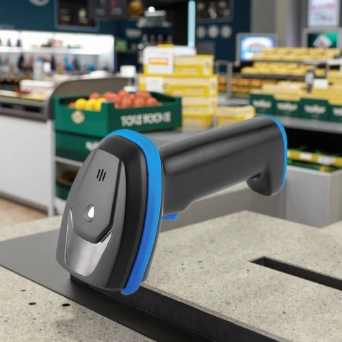 1D 2D Laser CCD Qr Code Supermarket Inventory Reader With Stand ...