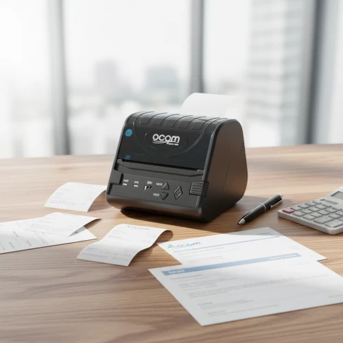 80mm Portable Bluetooth Thermal Receipt Printer Support Big Paper Roll ...