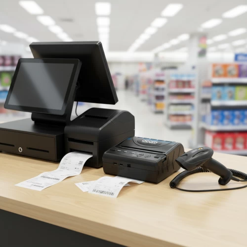 80mm Portable Bluetooth Thermal Receipt Printer Support Big Paper Roll ...