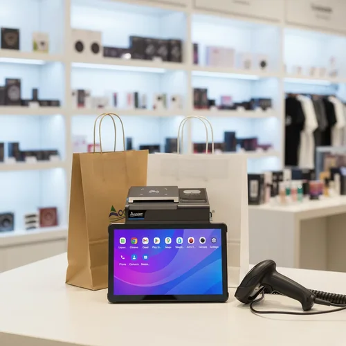 POS-T1101 OCOM 11 Inch Android POS System with Built-in Thermal Printer ...