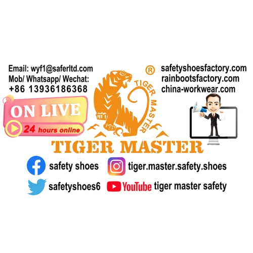 Tiger master safety shoes online canton fair show