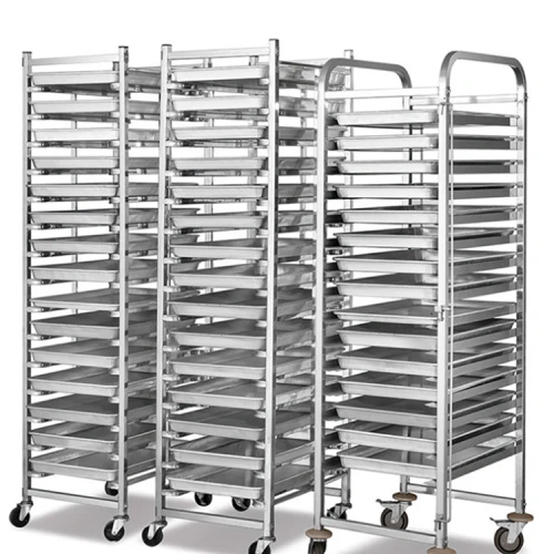 bakery trolley with trays manufacturer, wholesale baking tray trolley ...